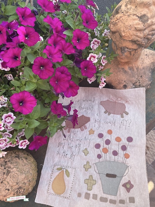 Dancing Chickens & Flying Pigs - Atelier Patchwork & Point Compté